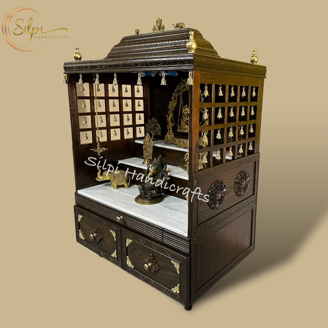 Custom Pooja Mandir in Dallas, USA – Silpi Handicrafts